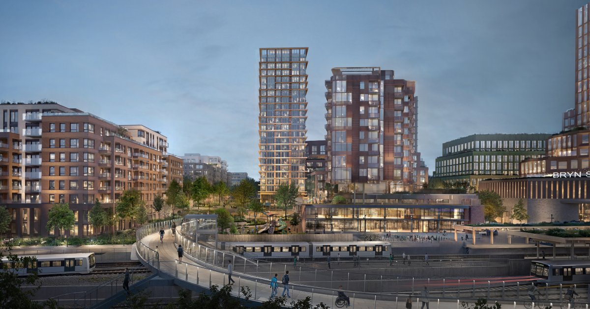 Et nytt bysentrum: Planene for Bryn Sentrum er klare - Entra